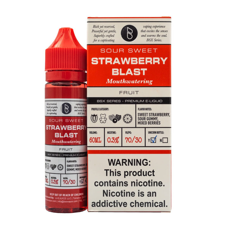 GLAS BASIX - STRAWBERRY BLAST - 60ML – EJUICEOVERSTOCK.COM