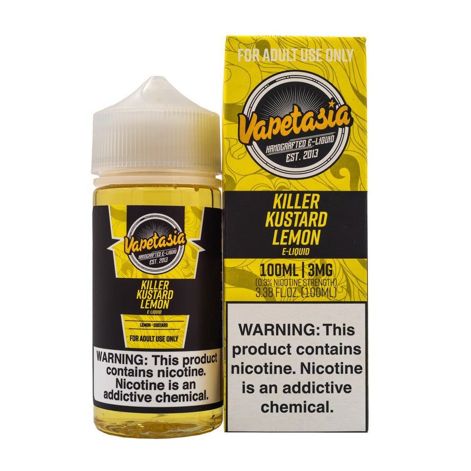VAPETASIA - KILLER KUSTARD LEMON - 100ML – EJUICEOVERSTOCK.COM